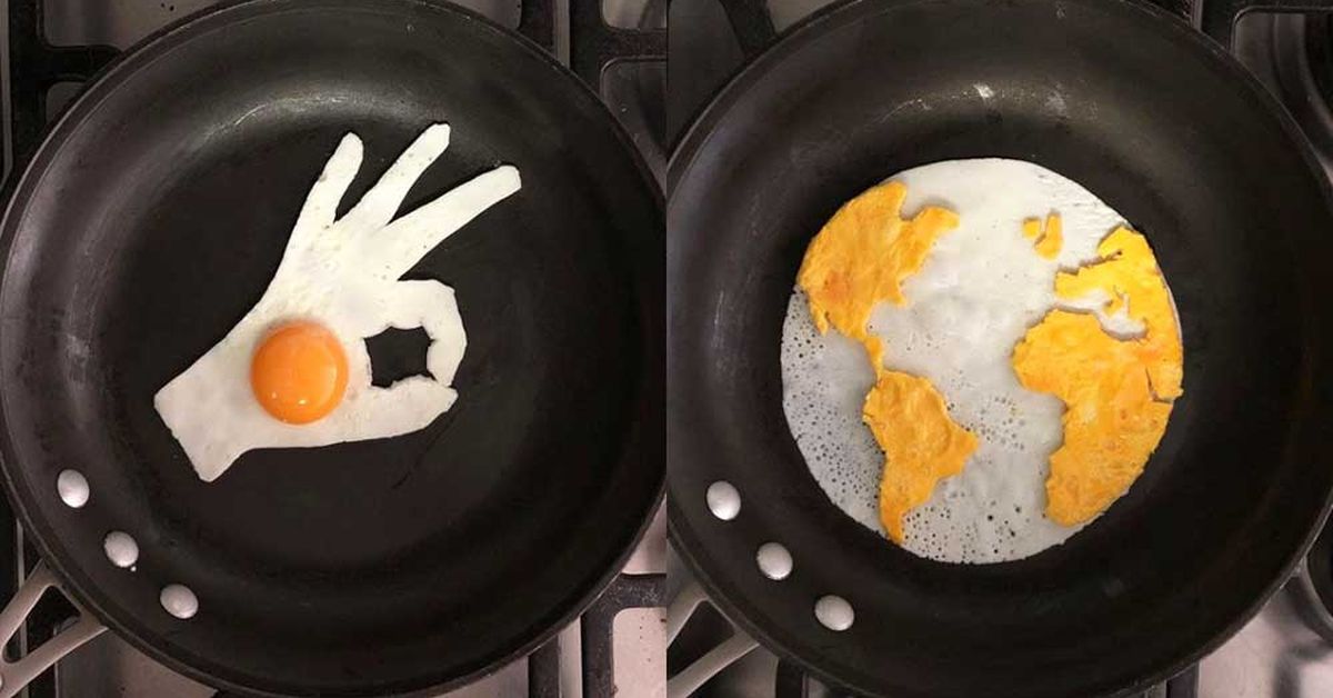 College student's fried egg art reinvents the breakfast staple - 9Kitchen