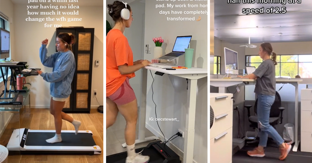 Desk treadmill: Does the viral trend offering fitness while at work ...