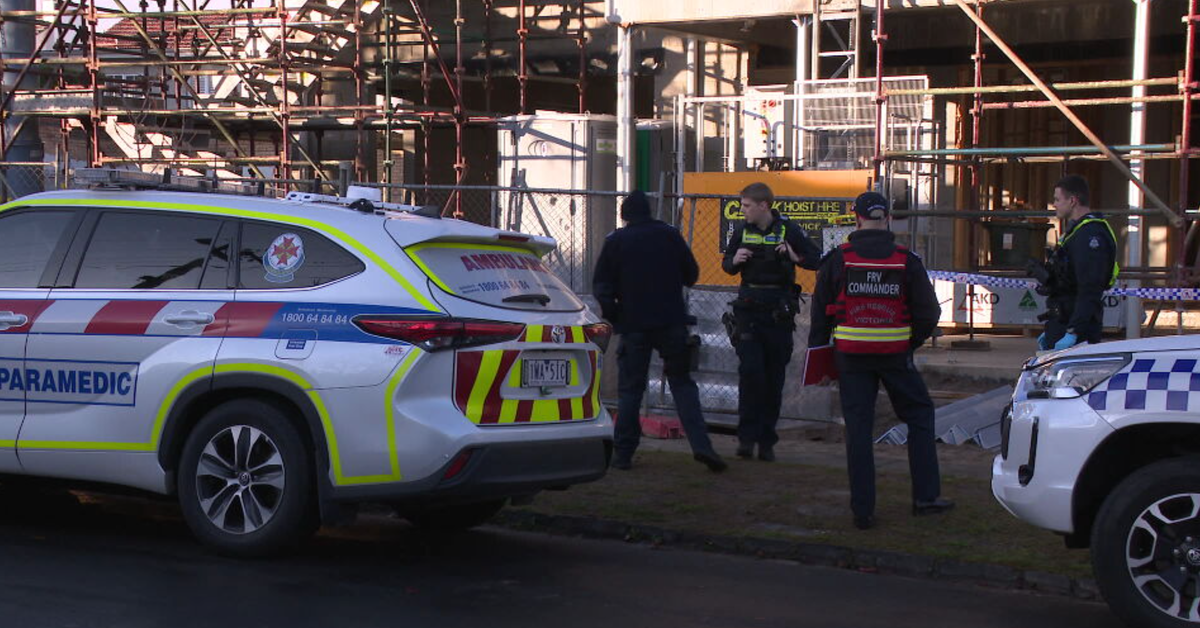Melbourne news: Man impaled on timber post at Toorak construction site