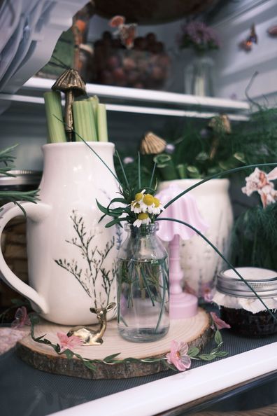 What is fridgescaping? With flowers and photo frames, fridge shelves ...