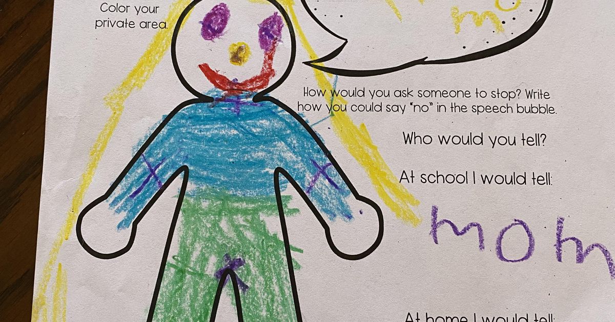 Children's Safety: The worrying detail in this colourful drawing that ...