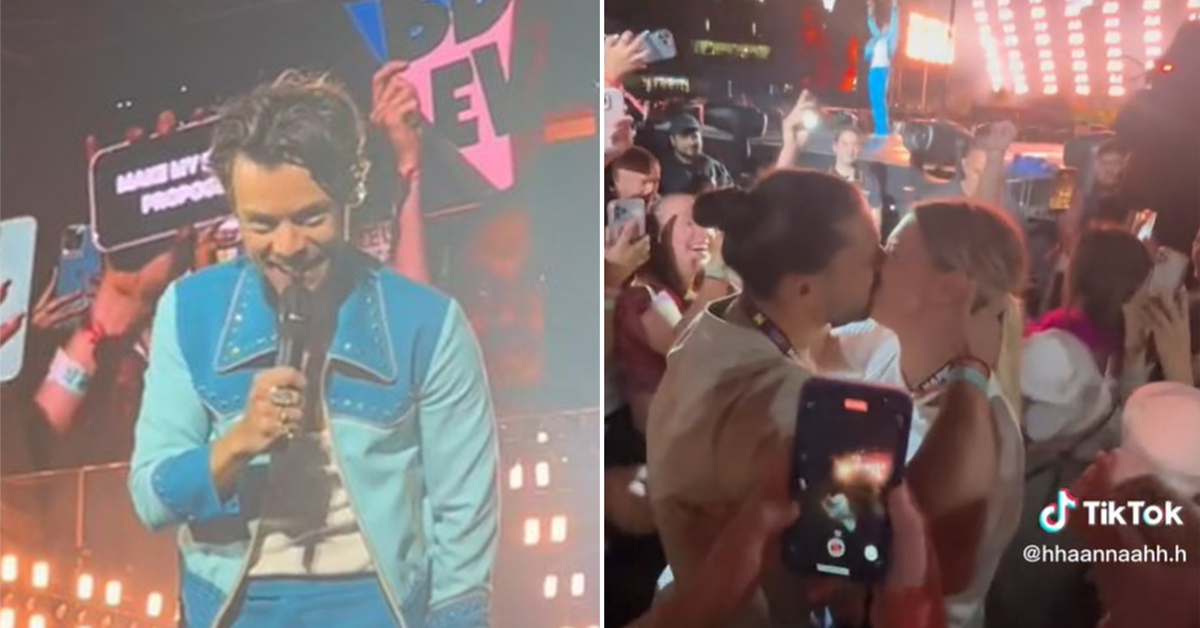 Harry Styles helps fan propose at Melbourne concert during Aussie tour ...