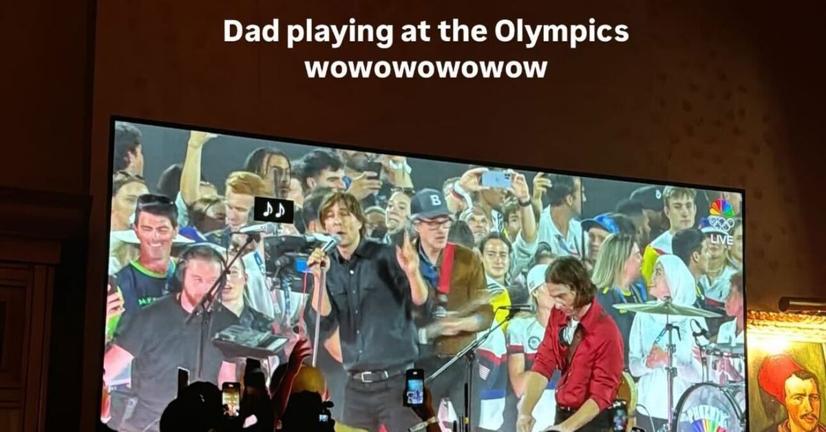 Paris Olympics 2024: Romy Mars cheers on dad Thomas Mars as his band ...