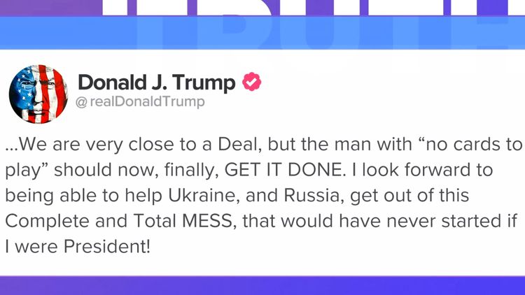 Donald Trump update: US president says Volodymyr Zelenskyy prolonging ...