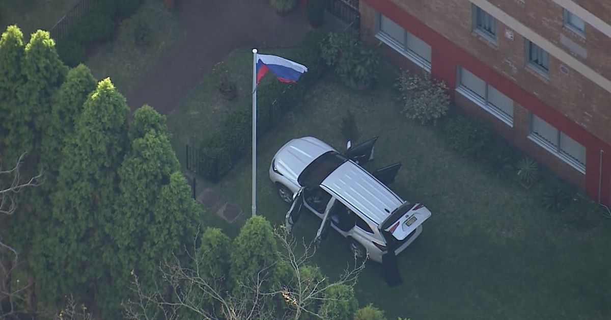 Russian consulate Sydney: Man to face court after allegedly ploughing ...
