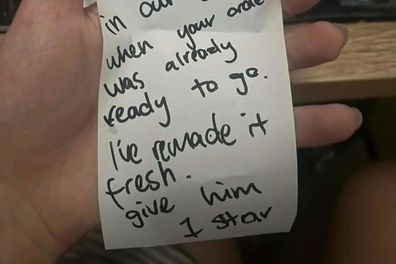 'Give him 1 star': Food delivery driver dobbed in by restaurant for ...