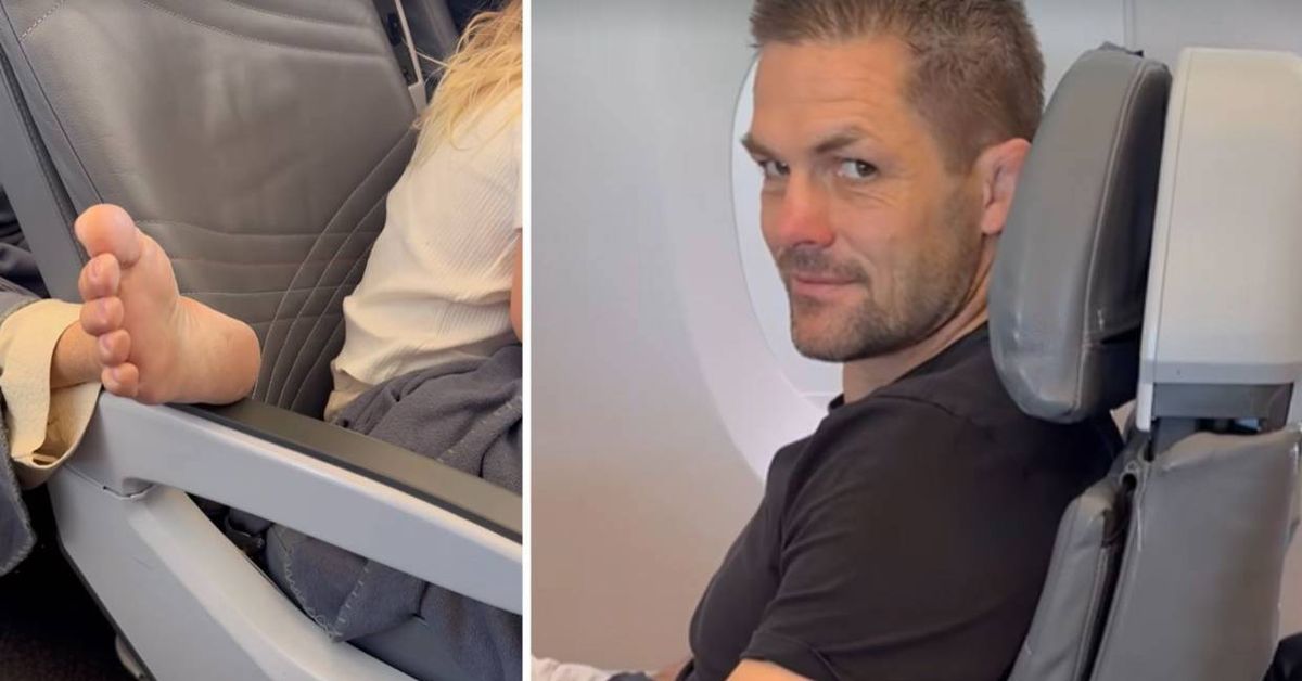 Richie And Gemma Mccaw Shame Airline Passenger For Placing Their Bare