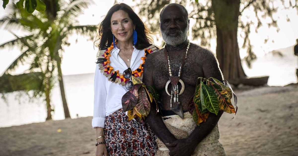 Crown Princess Mary of Denmark arrives in Vanuatu for brief visit ...
