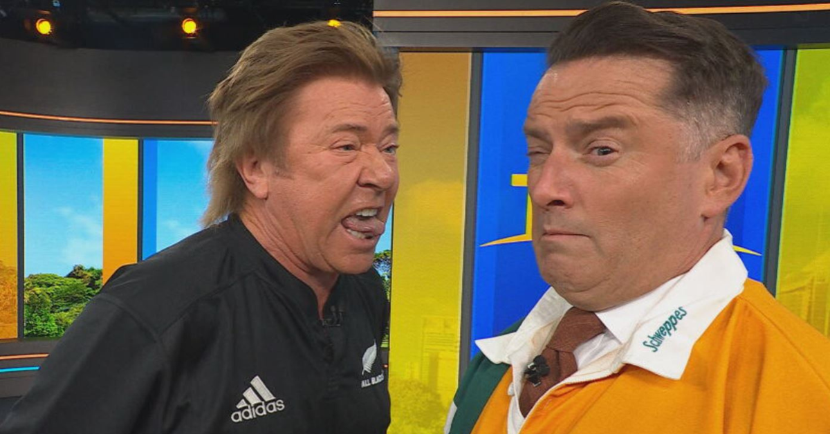 Dickie summons his inner warrior for fierce Haka face-off with Karl