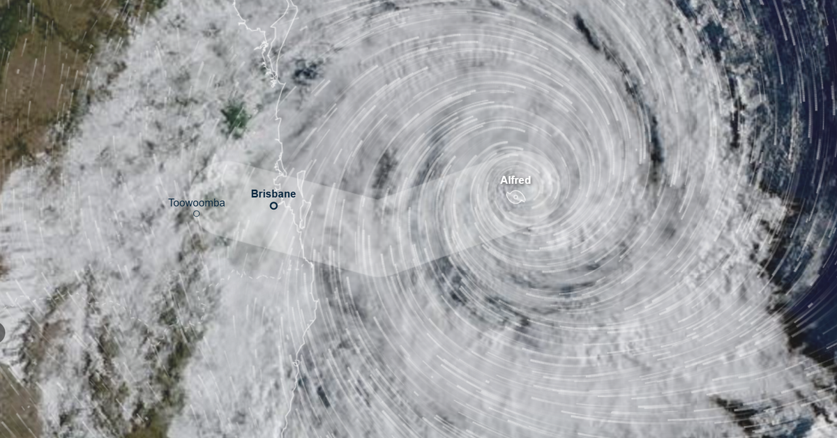 Tropical Cyclone Alfred LIVE updates: Tracker; Forecast; Map; Full list ...