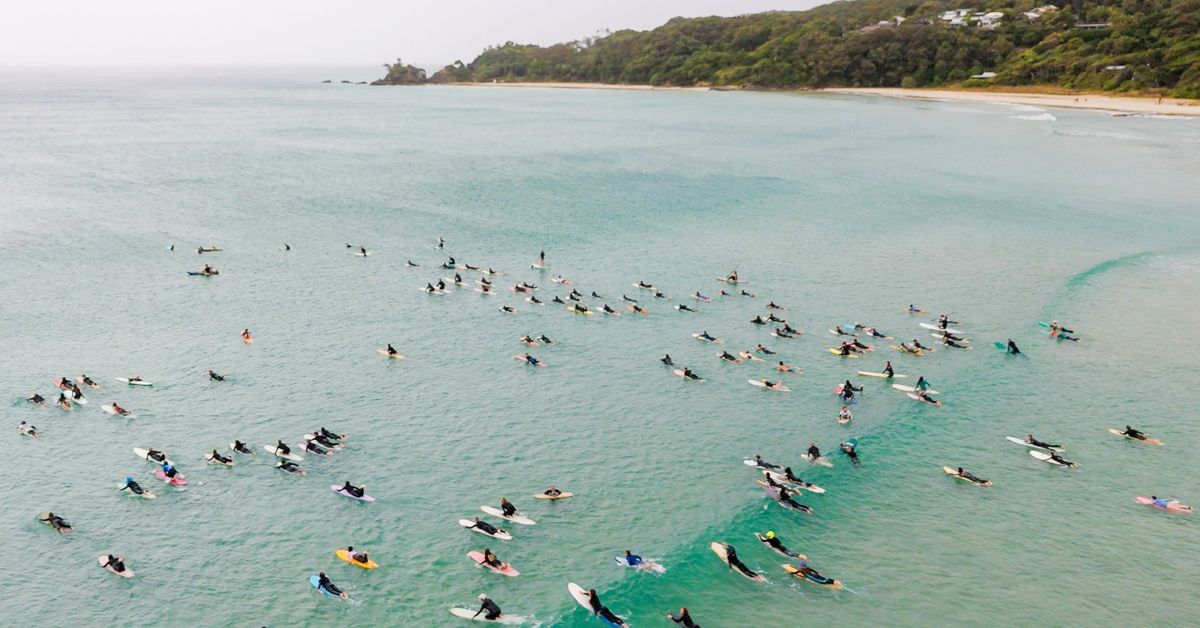 Surfers paddle-out in protest as delegates decide whether to open deep ...