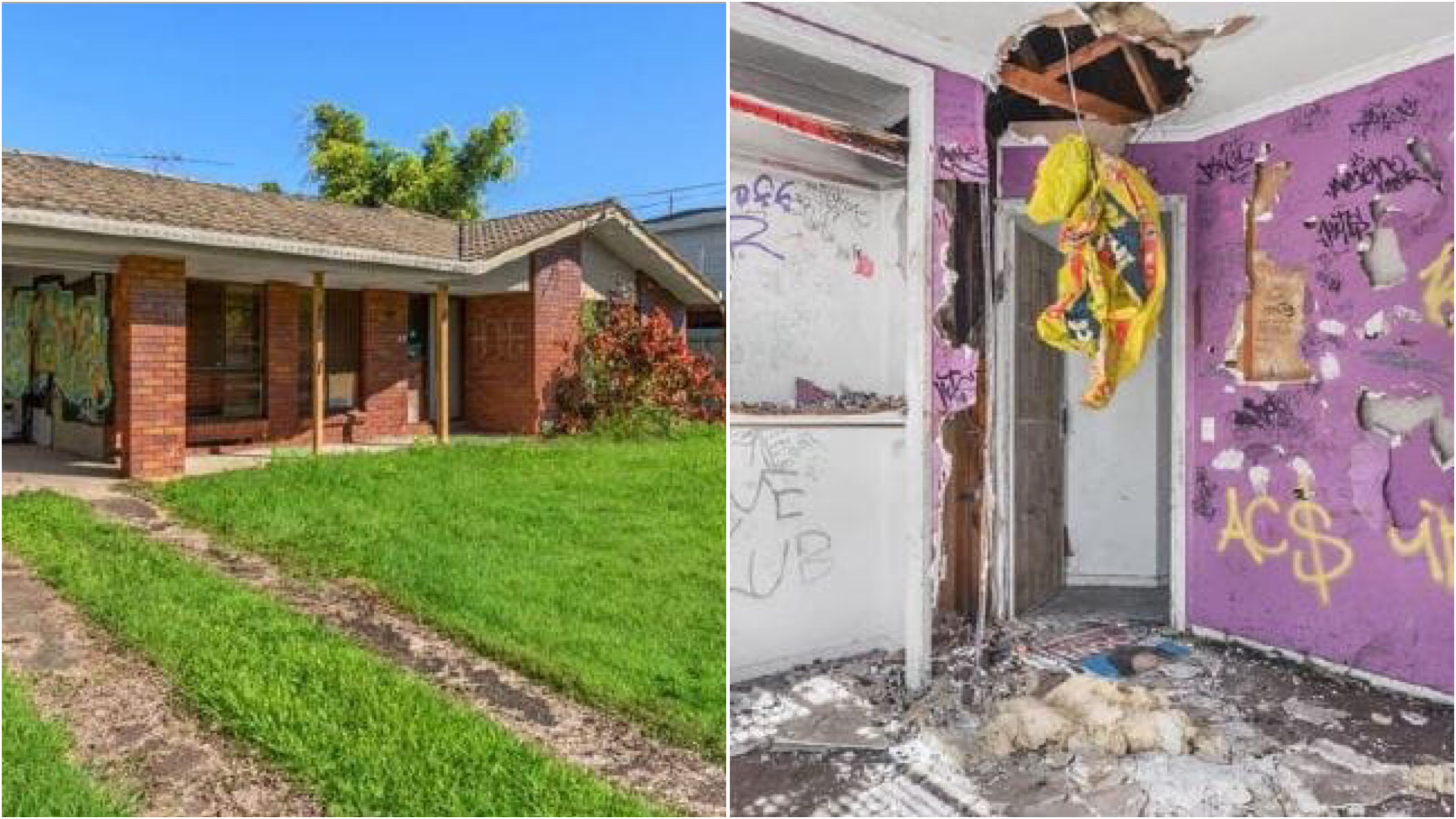 Brisbane property: derelict house for sale so bad potential buyers can ...