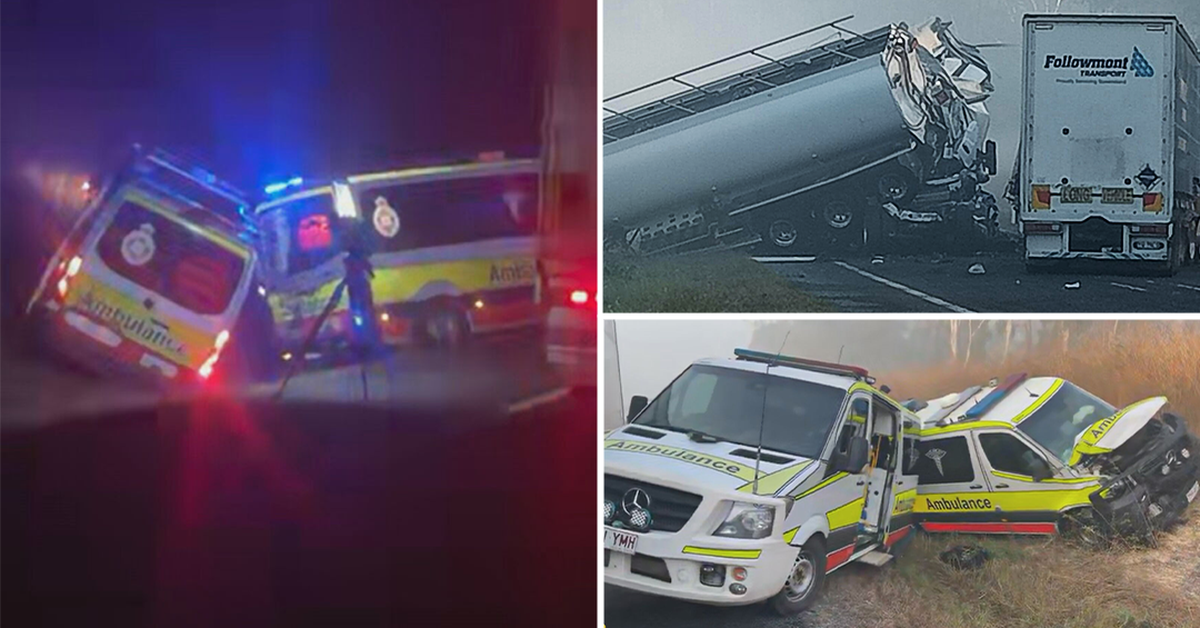 Bruce Highway crash update: Ambulances, trucks in five-vehicle pile-up ...