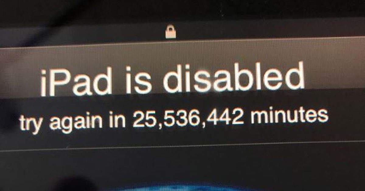 Kid locks dad's iPad until 2067 by entering wrong password repeatedly ...