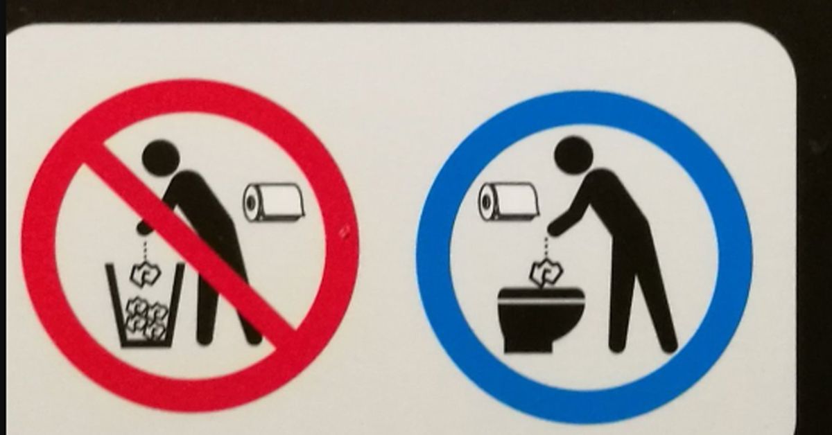 Hotel toilet sign fail almost makes tourist do the unthinkable - 9Travel