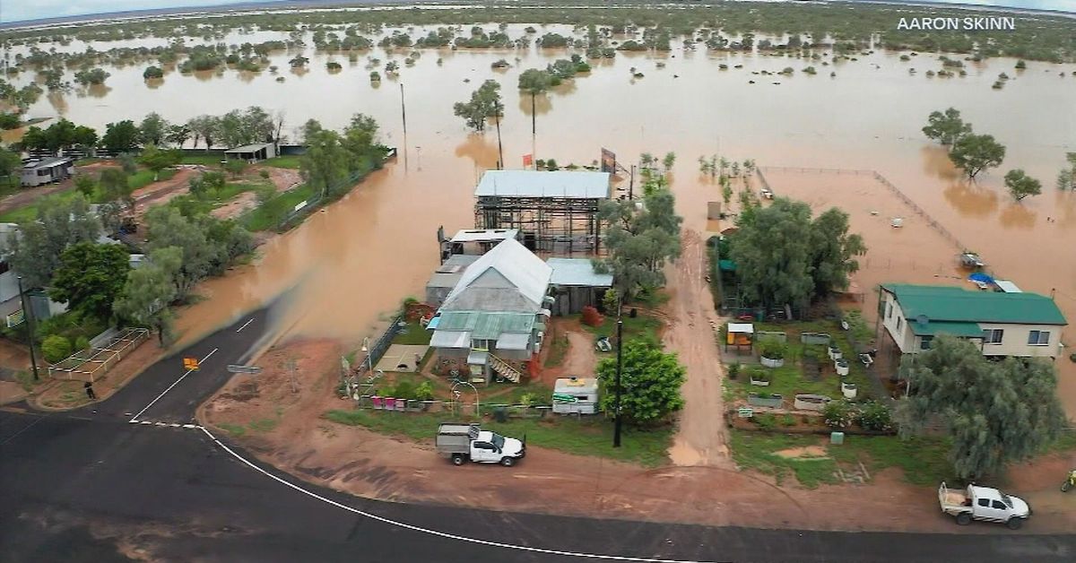 Queensland outback community inundated with heavy rain