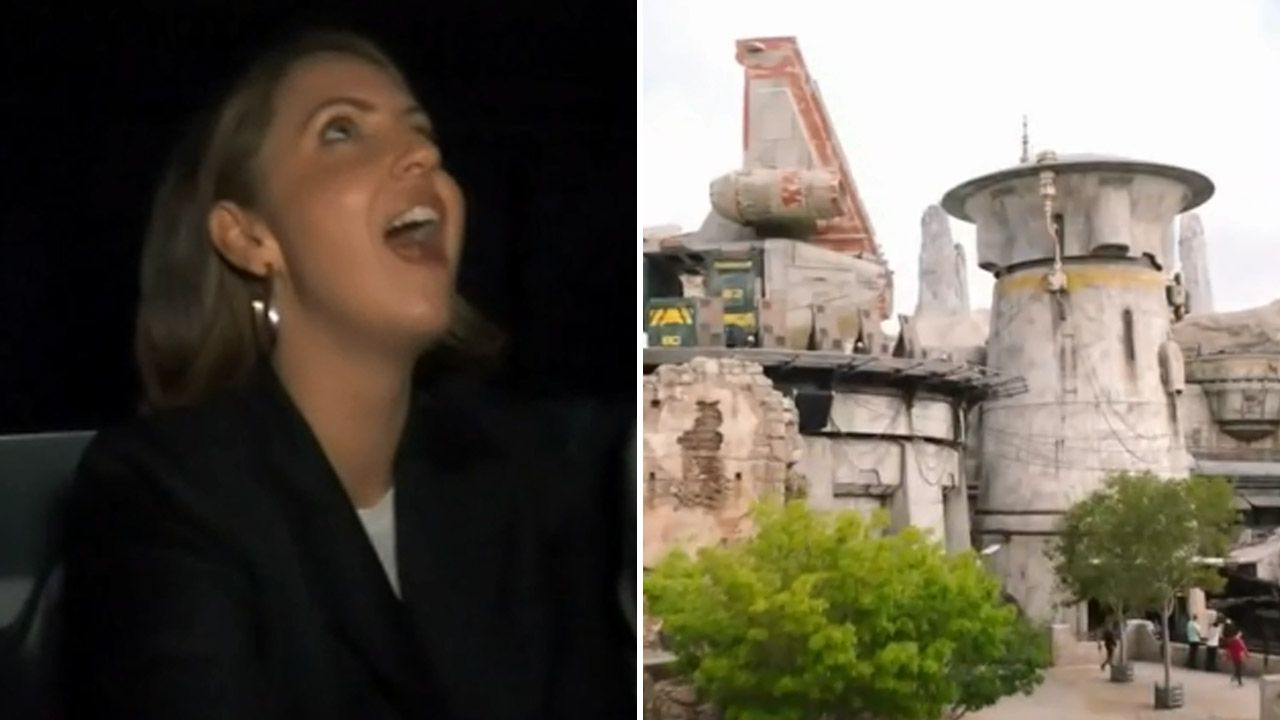 Brooke gets up close and personal with Disneyland's new Star Wars ride ...