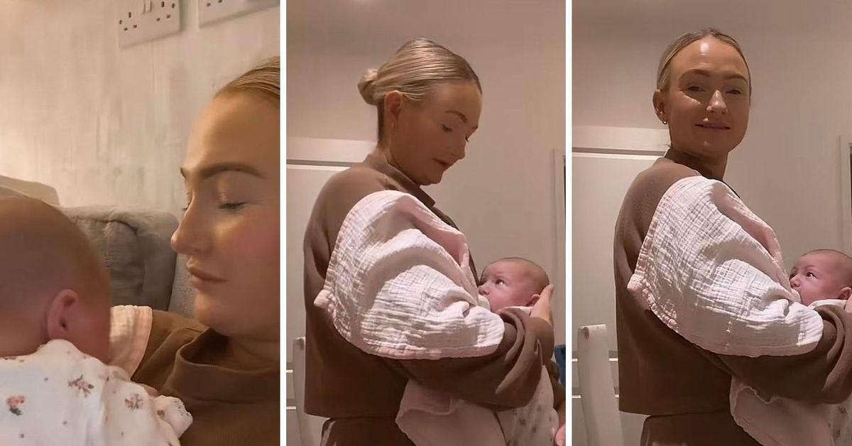UK mum shares her simple technique to settle a crying baby in seconds ...
