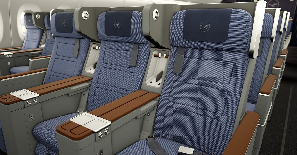 These new airline seats recline without disturbing the passenger behind ...