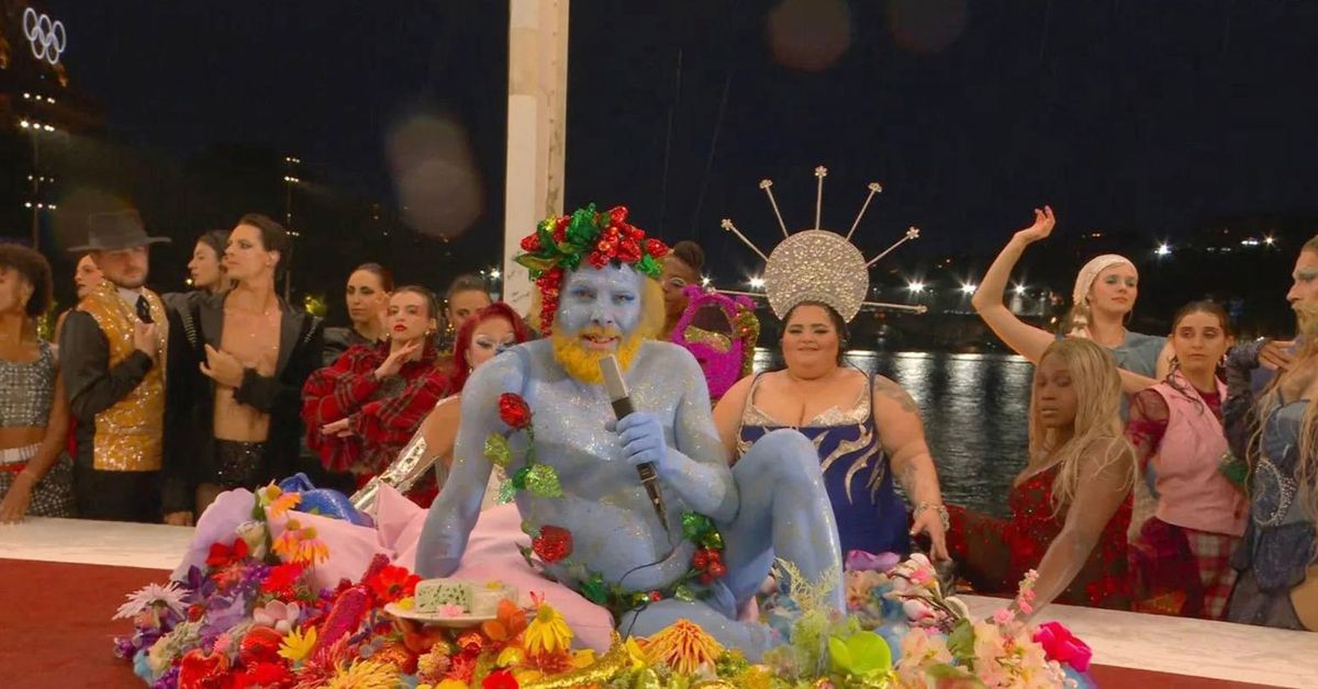 Paris Olympics 2024 Opening Ceremony: The 'blue man' at opening ...