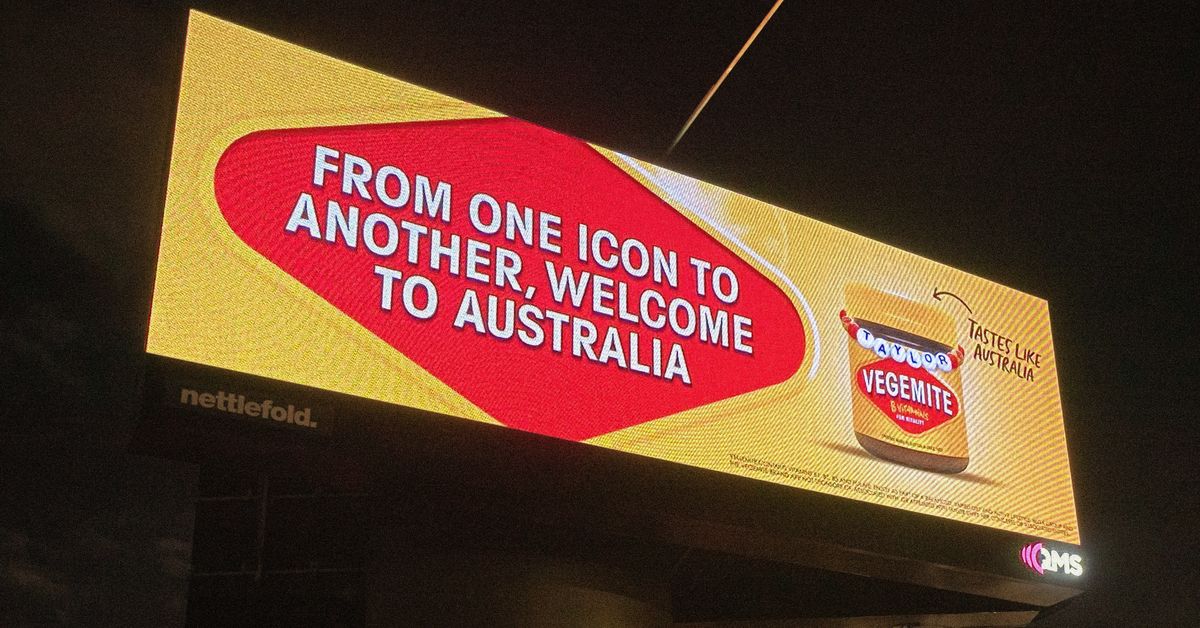 Vegemite welcomes Taylor Swift to Australia with huge billboard in ...