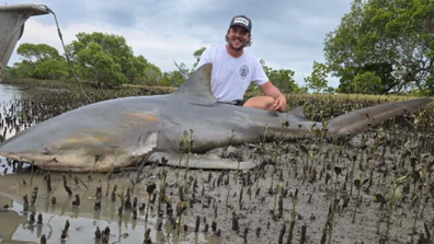 Fisherman reels in monster surprise from Queensland river