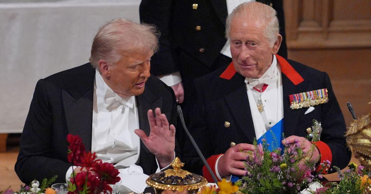 Donald Trump UK visit: Trump basks in the pageantry at Windsor Castle as royals roll out big ...