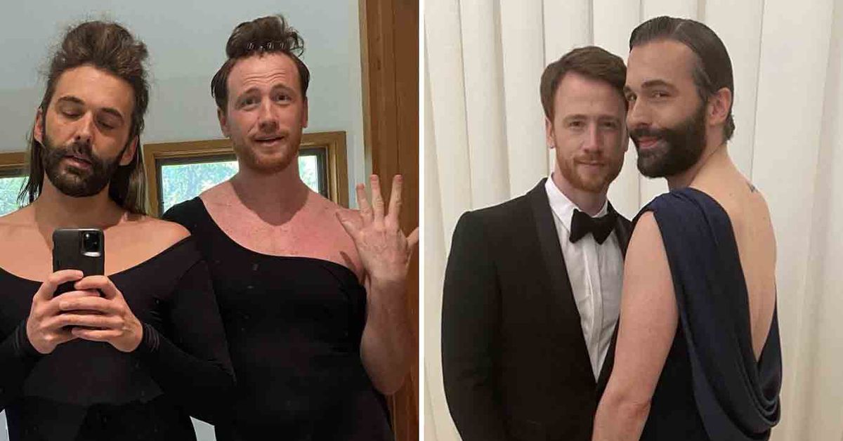Jonathan Van Ness shares adorable photos of new husband Mark and ...