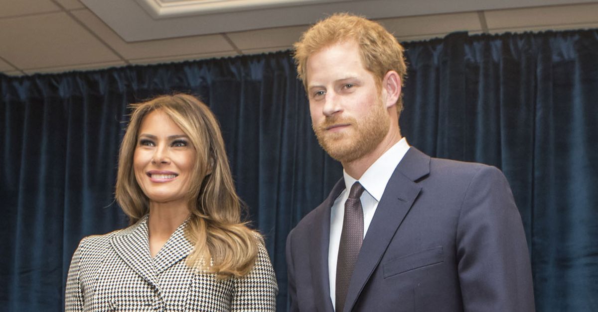 Prince Harry hand sign during Melania Trump meeting raises eyebrows ...