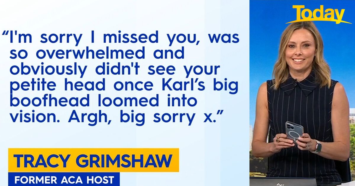 An emotional farewell to Tracy - and hilarious text explaining 'awkward ...