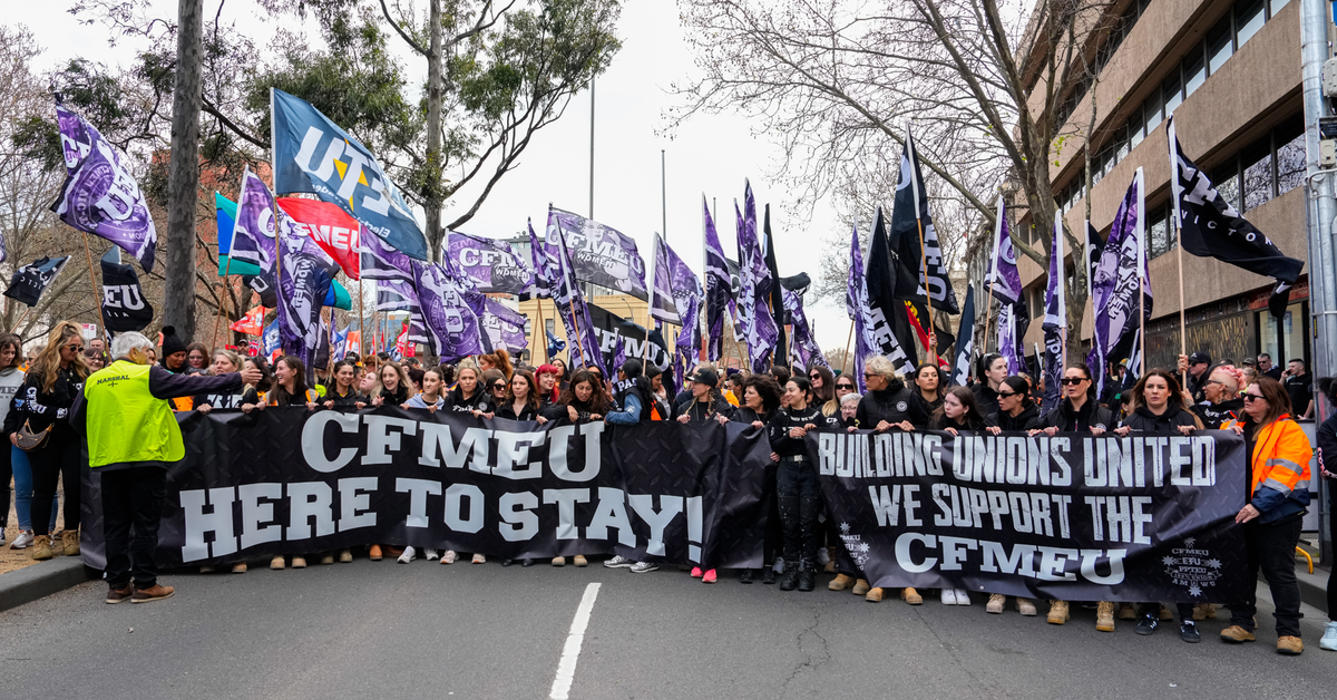 CFMEU protest: Thousands of construction workers strike across ...