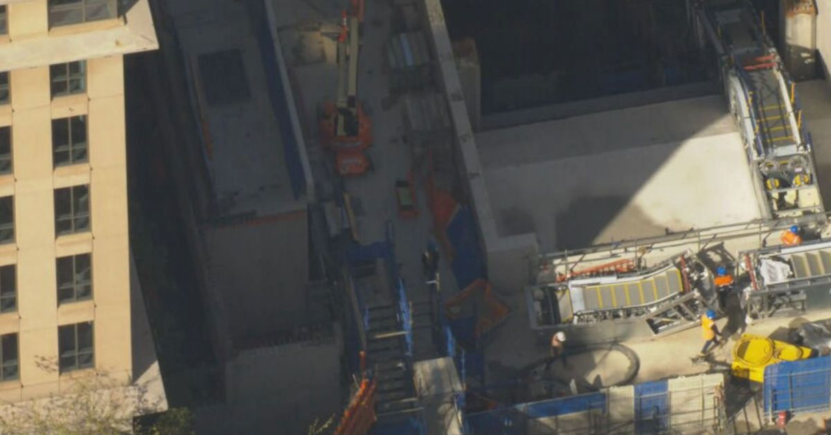 Melbourne worksite: Naked man allegedly armed with knife taken into ...