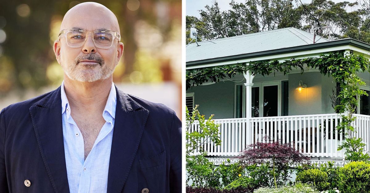 The Block judge Neale Whitaker on his home's stunning front verandah ...