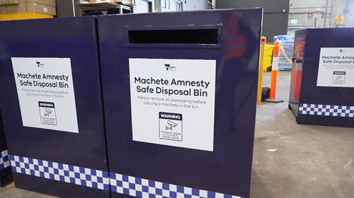 Fate of Victoria's infamous machete bins revealed