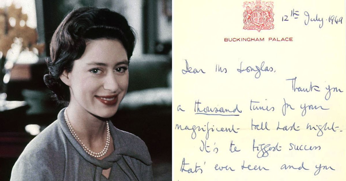 Princess Margaret's handwritten letters to friend Sharman Douglas - 9Honey